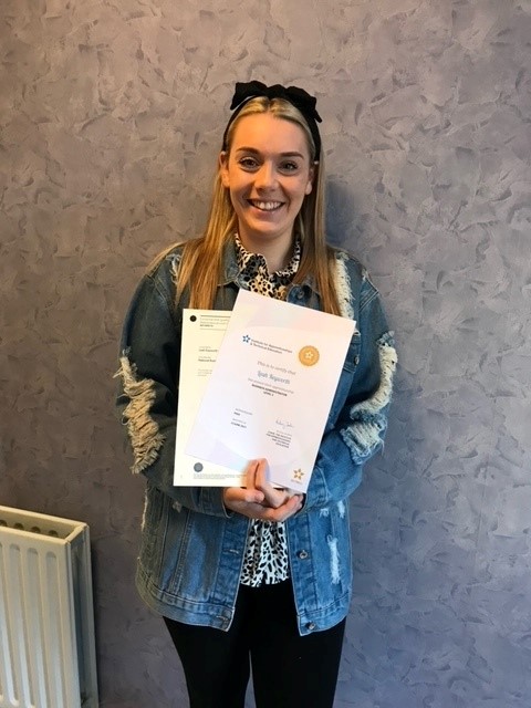 Well done to Leah Keyworth from SCM Turbo who popped in for her ...